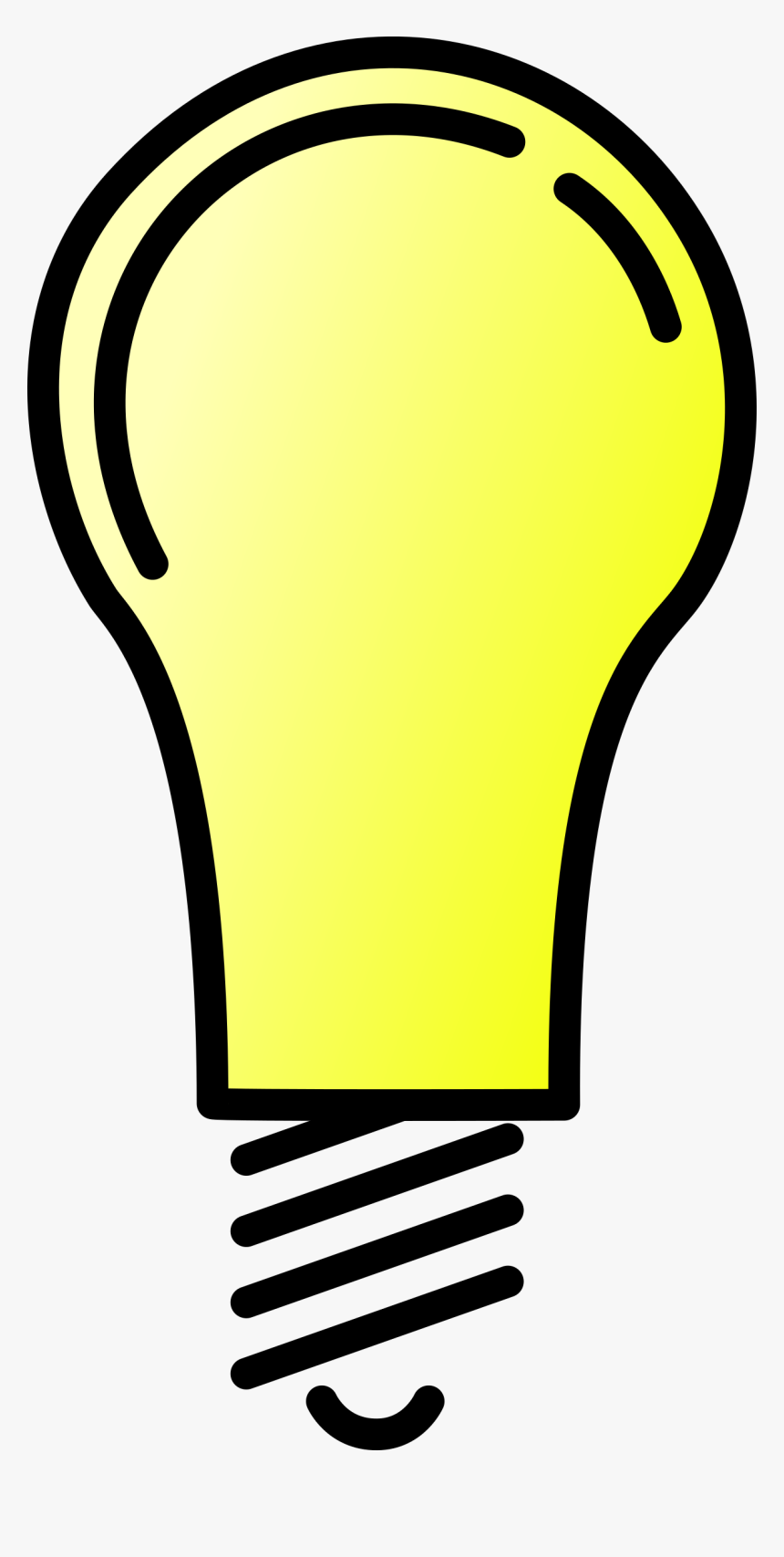 Lightbulb Lit - Transparent Background Light Bulb Transparent, HD Png ...