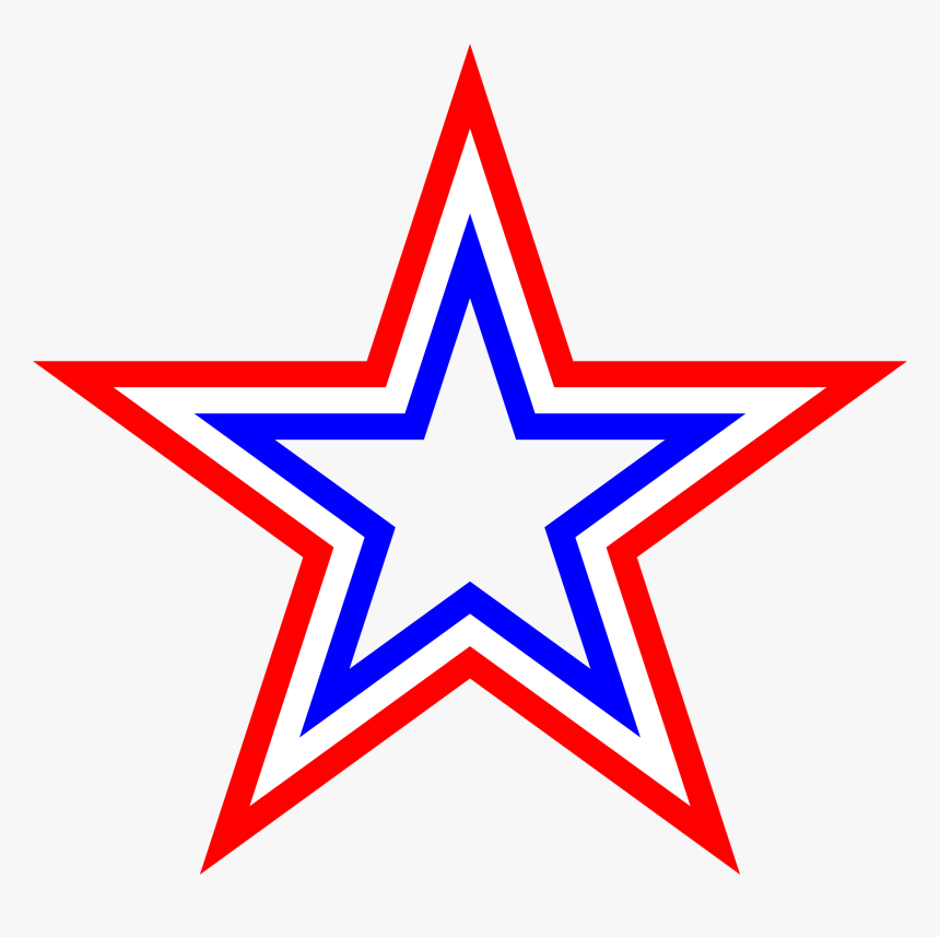 Red White Blue Star - Cowboys Star, HD Png Download , Transparent Png ...