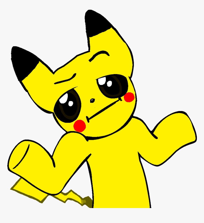 37kib, 872x936, Pikachu Shrug - Meemit My Little Pony, HD Png Download ...