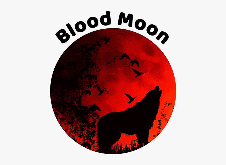 Howling Wolf Blood Moon, HD Png Download , Transparent Png Image - PNGitem