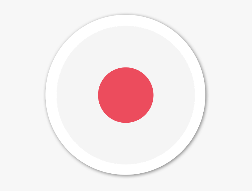Japan Flag Sticker - Circle, HD Png Download , Transparent Png Image ...
