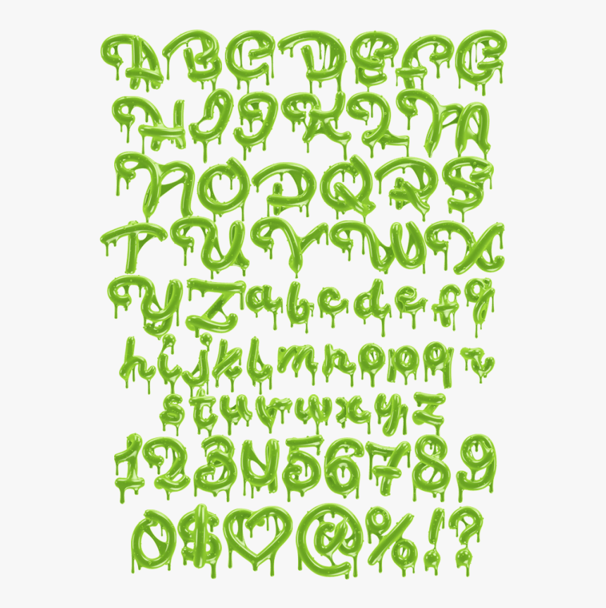 Toxic Green Font - Toxic Font, HD Png Download , Transparent Png Image ...