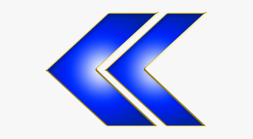 Double Arrow Blue Left - Blue Double Arrow Left Png, Transparent Png ...
