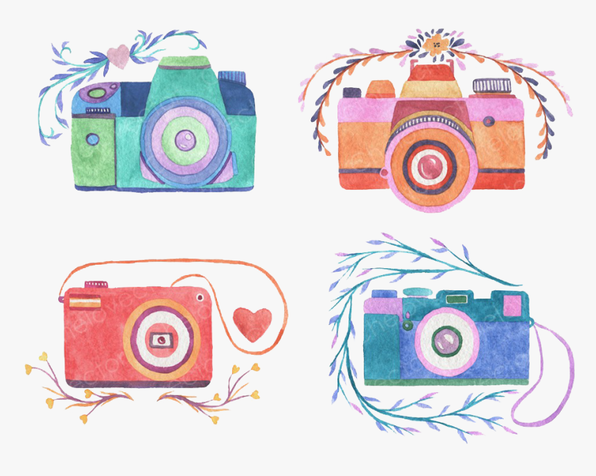 Camera Watercolor Painting Photography Drawing - Logo De Camara ...