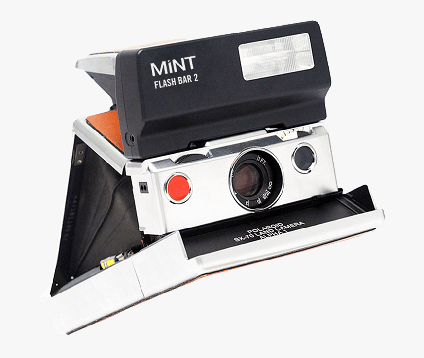 Sx-70 With Mint Flash Bar - Polaroid Sx 70 Accessories, HD Png Download , Transparent Png Image ...