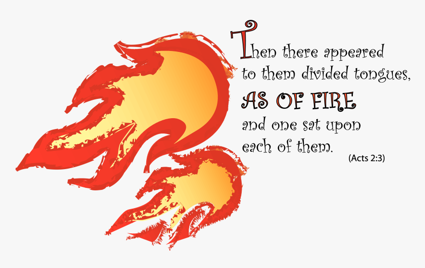 Pentecost Baptism Weekly - Pentecost Day Bible Verse, HD Png Download ...