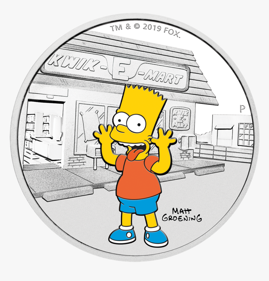 Iktuv21989 2 - Bart Simpson Coin, HD Png Download , Transparent Png ...