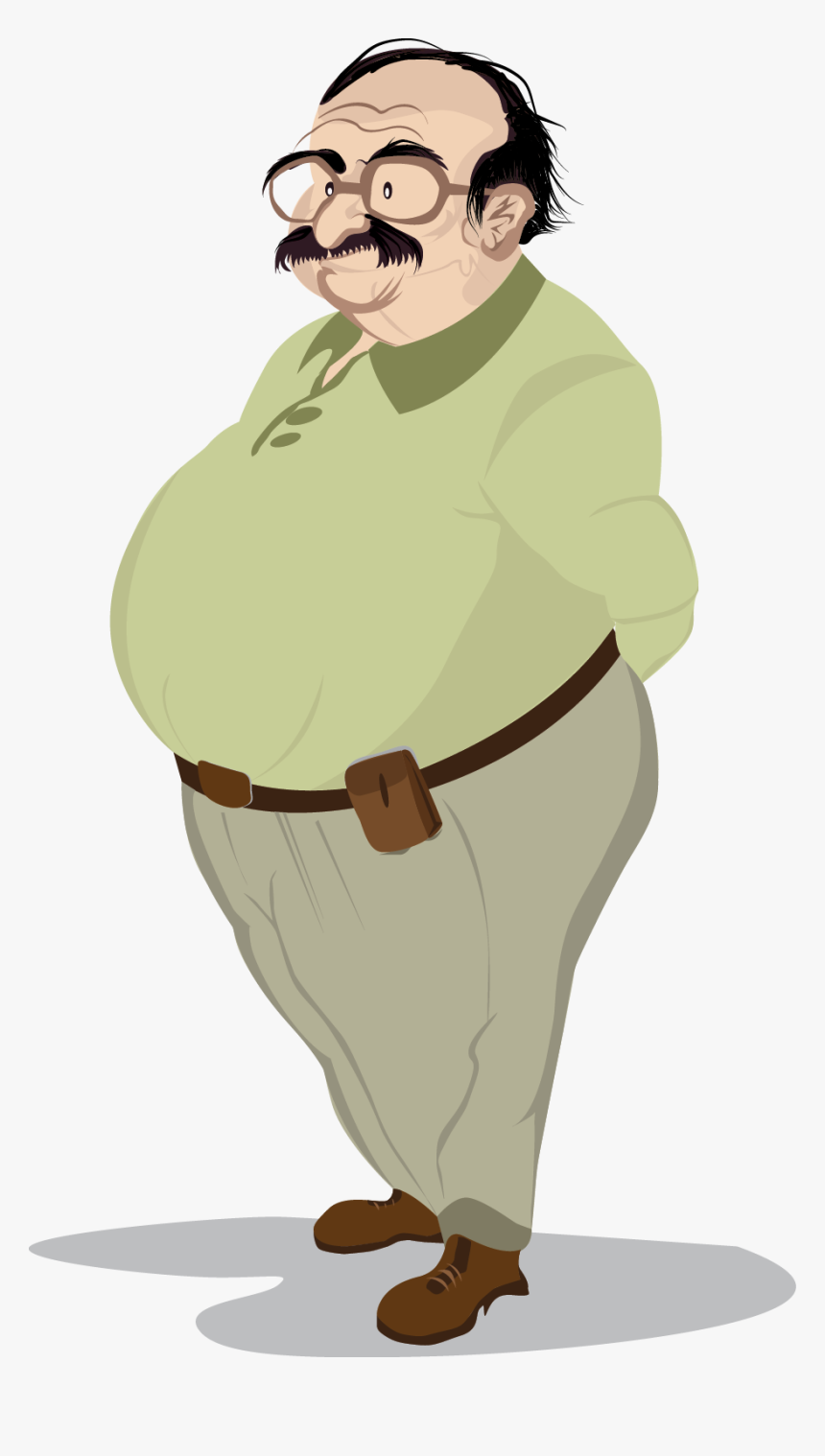 Fatman Illustration Fat Man, Digital Media, Motion - Fat Man Cartoon ...