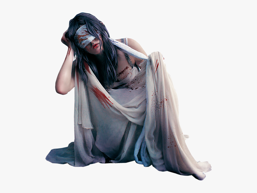 Horror Girl Sitting Png, Transparent Png , Transparent Png Image - PNGitem