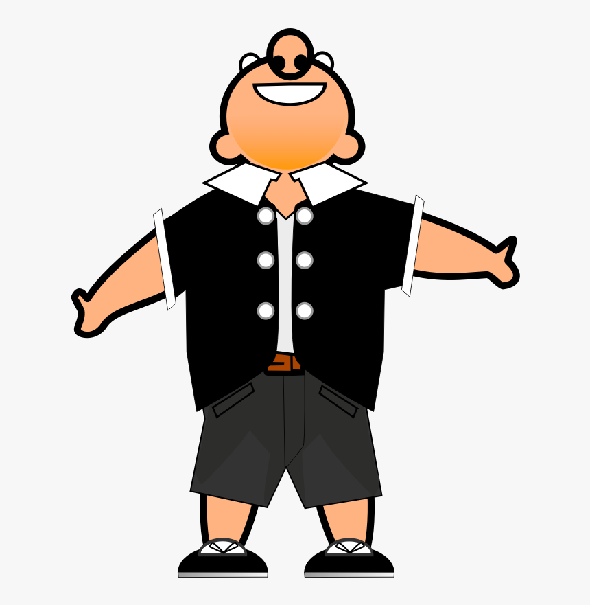 Clipart - Mr - - Happy Cartoon Man Png, Transparent Png , Transparent ...
