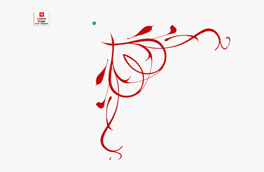 Scroll Border Clipart - Black And Red Border Design, HD Png Download ...