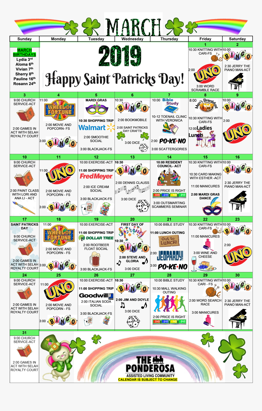 March Calendar Png, Transparent Png , Transparent Png Image - PNGitem