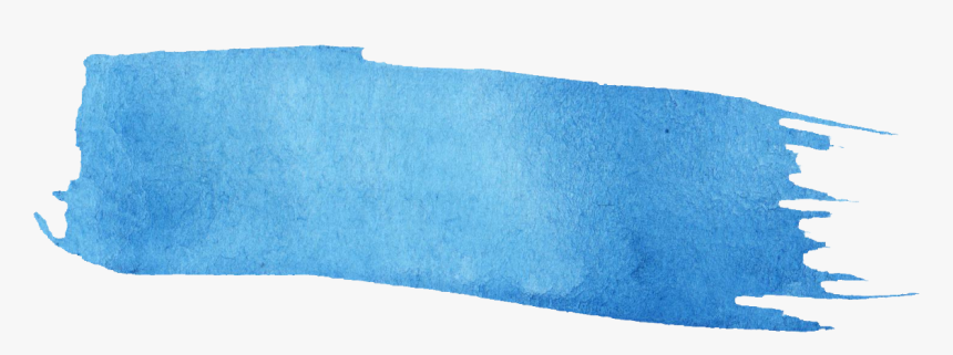 White Blue Watercolor Brush Stroke Png , Png Download - Watercolor ...