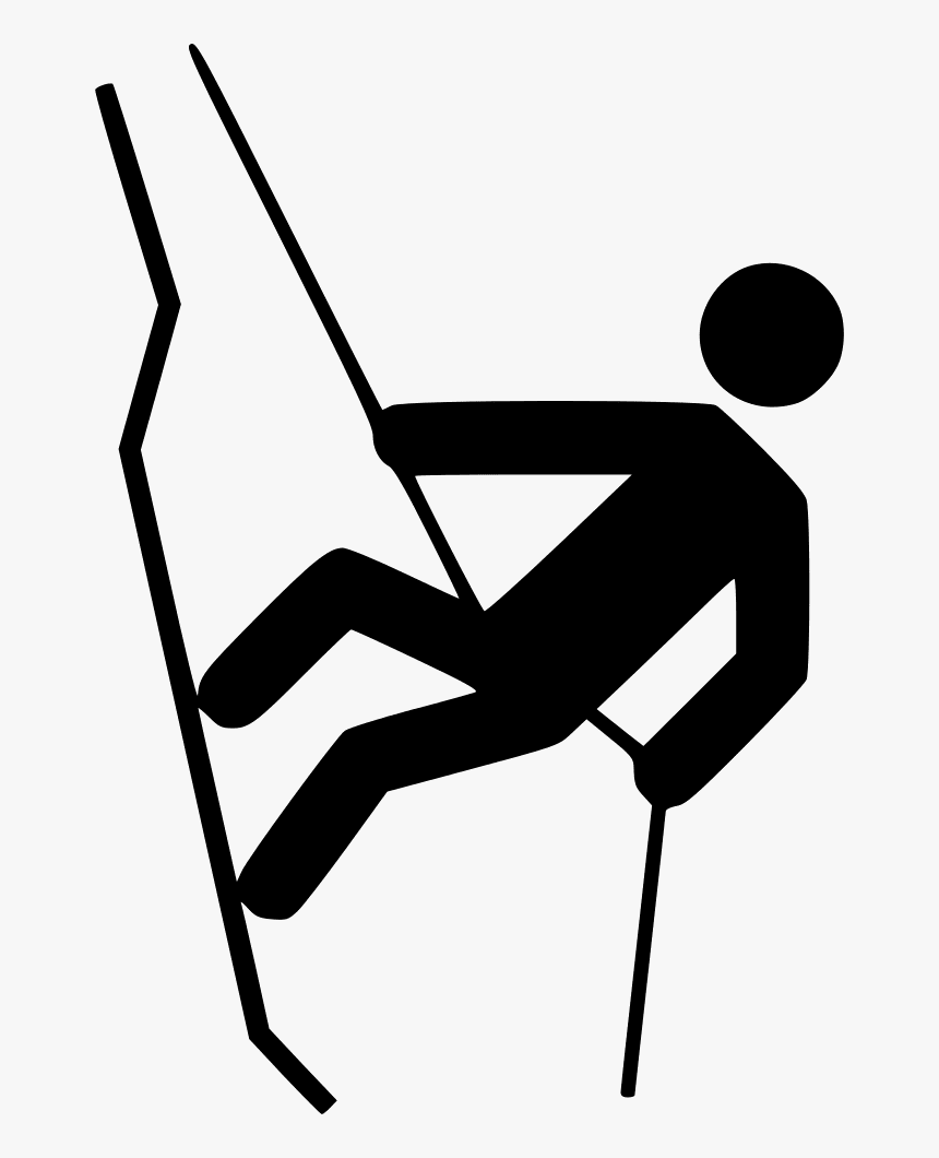 Cartoon Abseiling Clipart