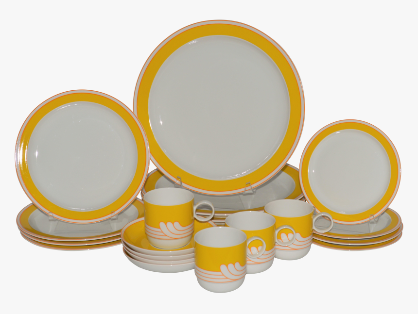 Rosenthal Yellow Studio Set - Dinner Set Png Transparents, Png Download ...