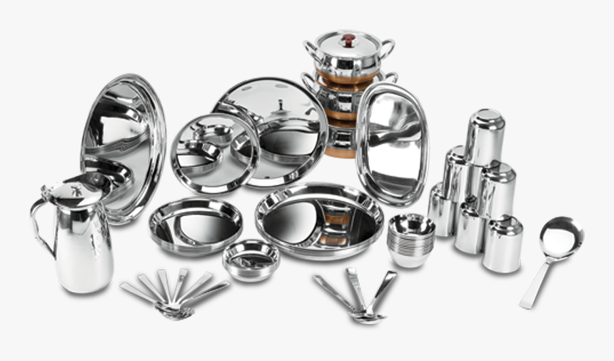 Transparent Dinner Set Png - Stainless Steel Dinner Set Png, Png ...