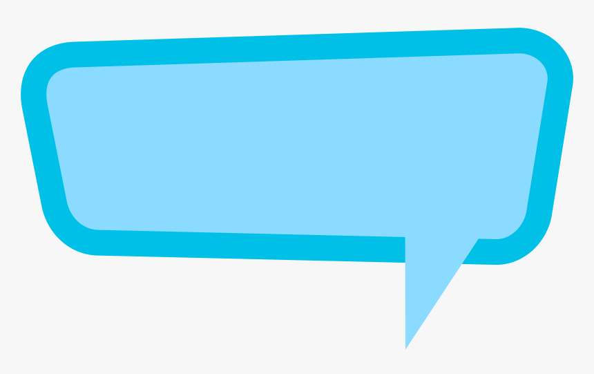 Speech Bubble Clipart Aqua - Speech Bubble Png Blue, Transparent Png ...