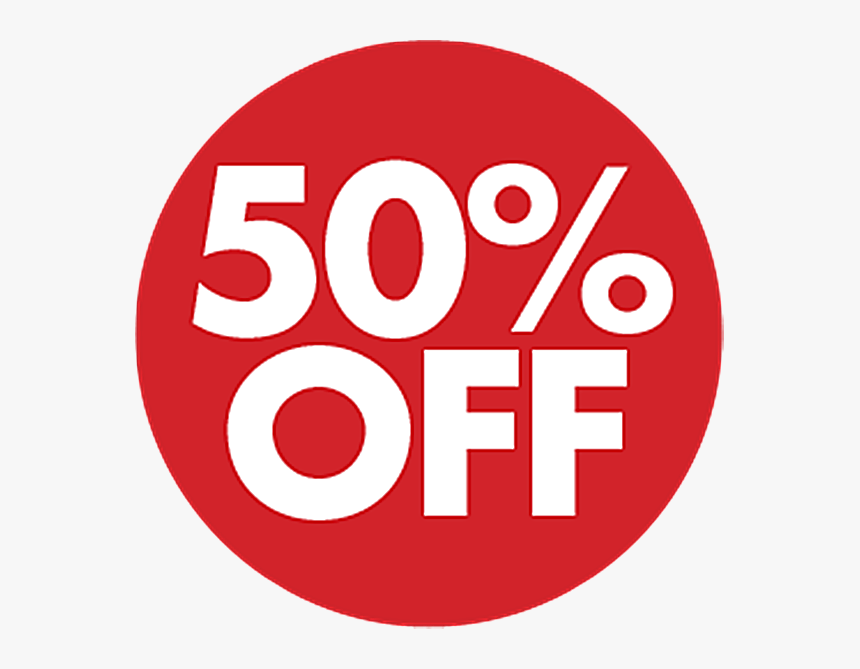50 Off Transparent Free Png - 50% Off Png, Png Download , Transparent ...
