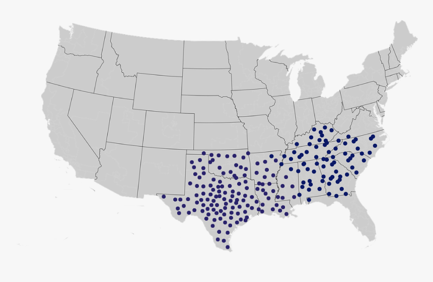 Locations - Accurate 2016 Electoral Map, HD Png Download , Transparent ...