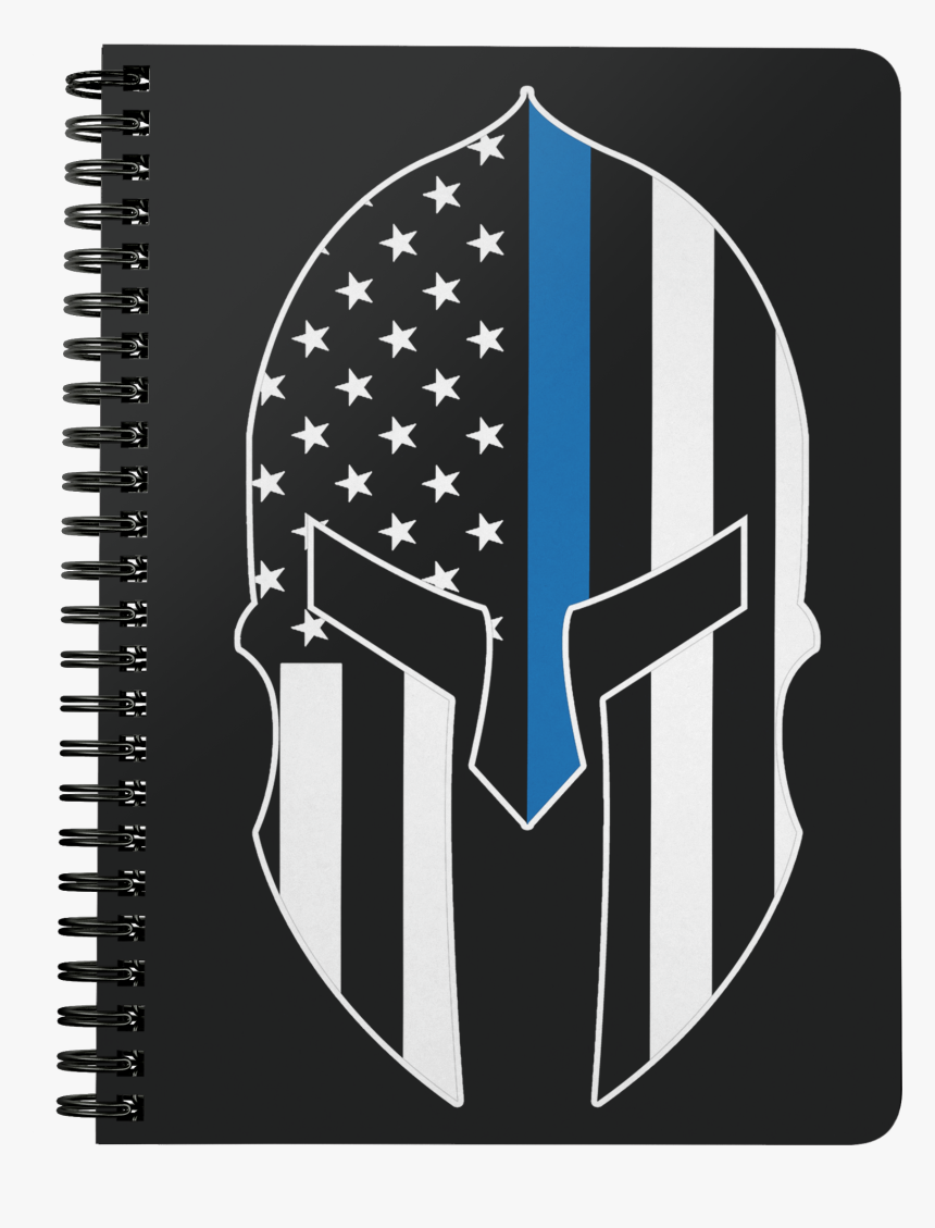 Thin Blue Line Spartan Spiralbound Notebook Journal - Emblem, HD Png ...