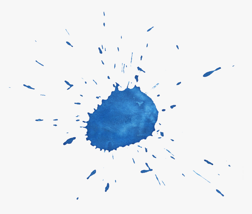 Transparent Blue Splatter Png - Watercolor Drop Transparent Png, Png ...