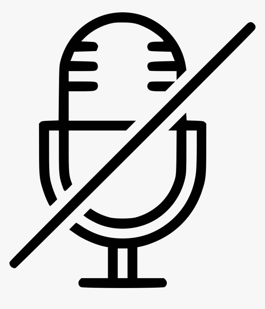 No Microphone Sound Recorder Audio - Microfono Icono, HD Png Download ...