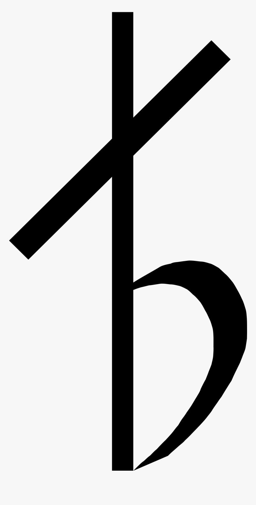 Half Flat Music Symbol, HD Png Download , Transparent Png Image - PNGitem