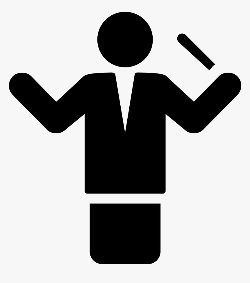 Music Conductor Png - Orchestra Conductor Conductor Draw, Transparent ...