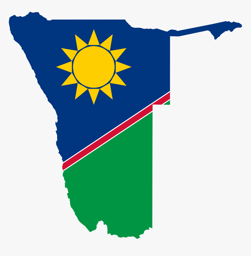 Transparent German Flag Clipart - Map Of Namibia And Flag, HD Png ...