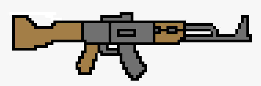 Pixel Art Ak 47, HD Png Download , Transparent Png Image - PNGitem