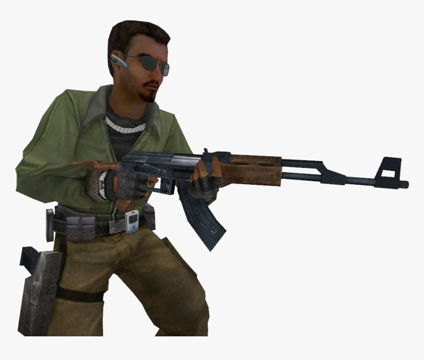 Counter Strike Source Ak 47 , Png Download - Man With Ak 47 Png ...