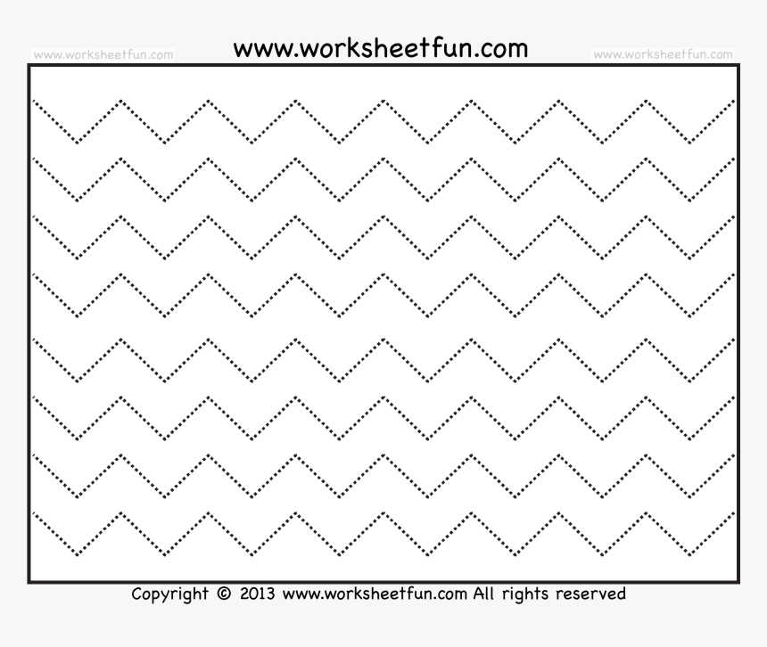 Zig Zag Pattern Tracing, HD Png Download , Transparent Png Image - PNGitem