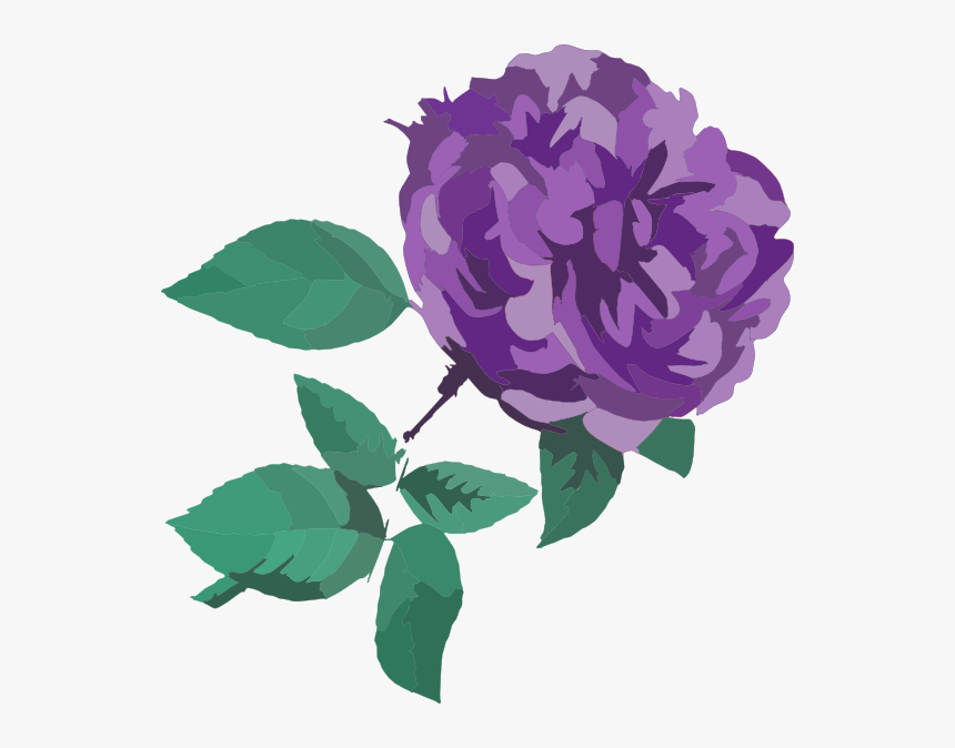 Purple Flower No Background Clip Art At Clker - Purple Flower Clipart ...