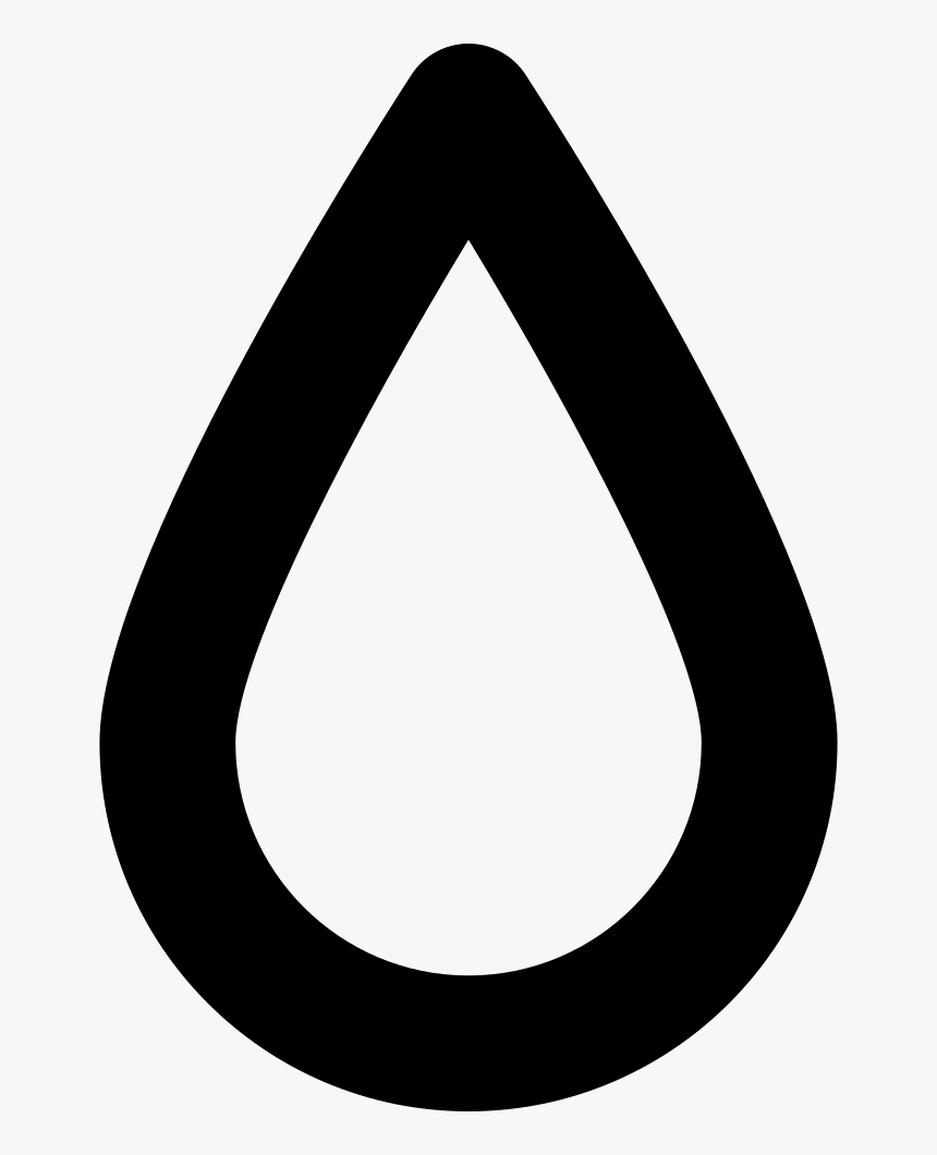 Water Drop Shape Outline - Outline Water Droplet Png, Transparent Png ...