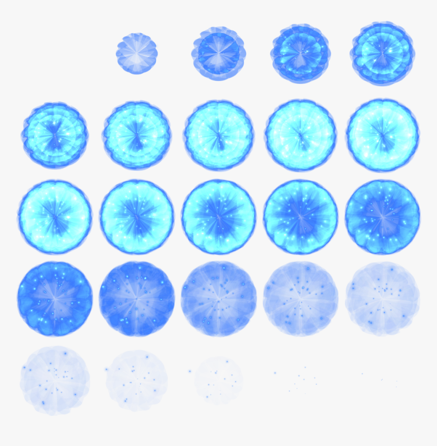 Blue Explosion Sprite, HD Png Download , Transparent Png Image - PNGitem