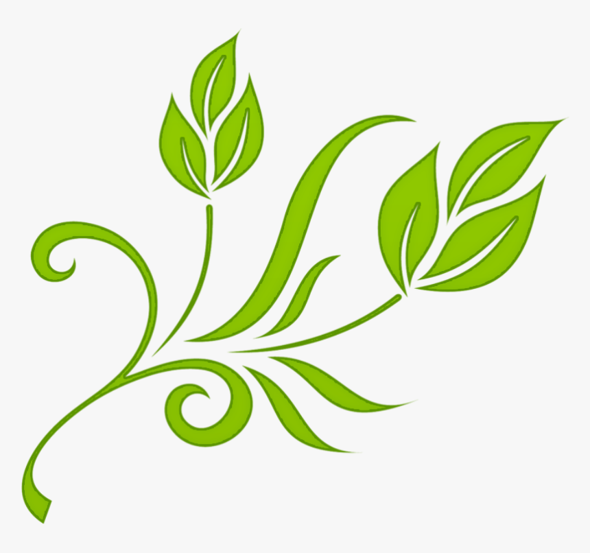 Floral Download Png Image - Floral Green Design Png, Transparent Png ...