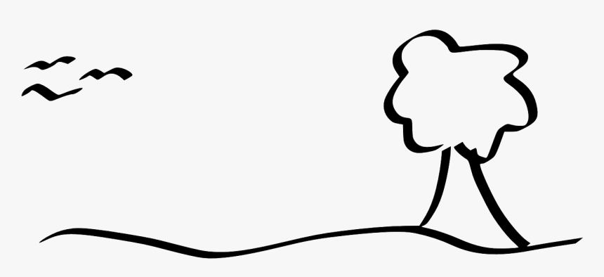 Countryside Clipart Black And White, HD Png Download , Transparent Png ...