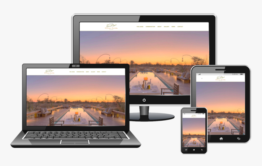 Responsive Website Design Png - Show A Website In Different Screens ...