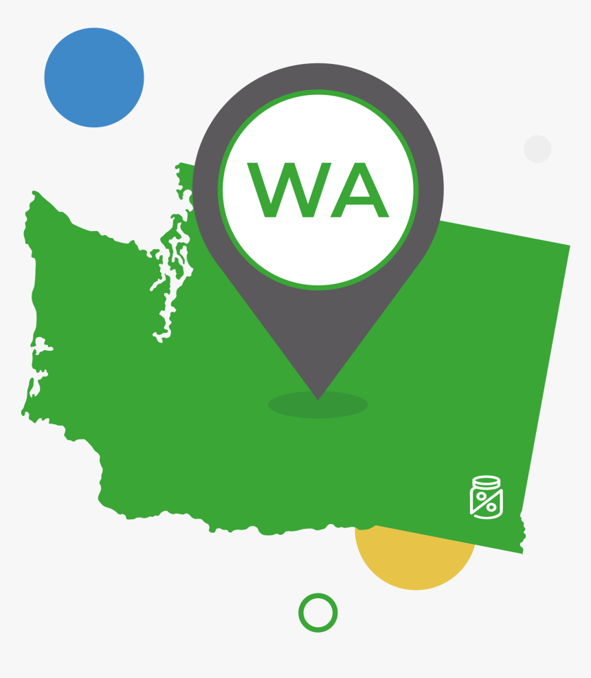 Compass On Washington Map, HD Png Download , Transparent Png Image ...