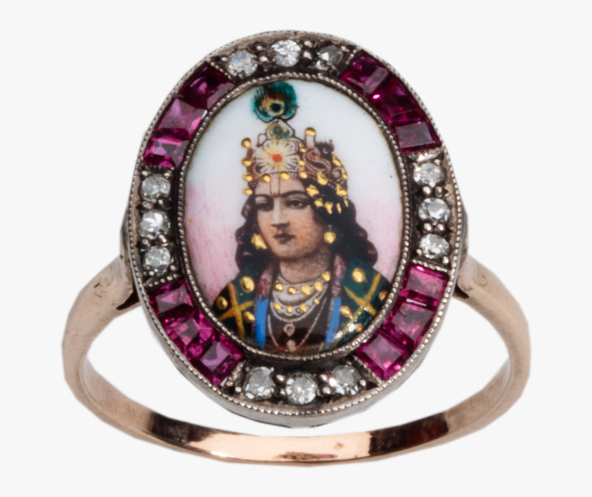 Ring With The God Krishna - Ring, HD Png Download , Transparent Png ...