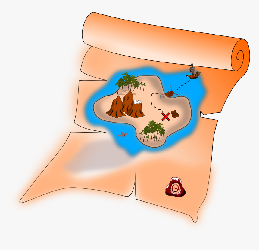 Map Treasure Map Treasure Free Picture, HD Png Download , Transparent ...