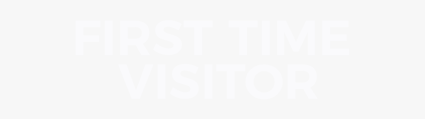First Time Visitors - White Text Transparent Logo, HD Png Download ...