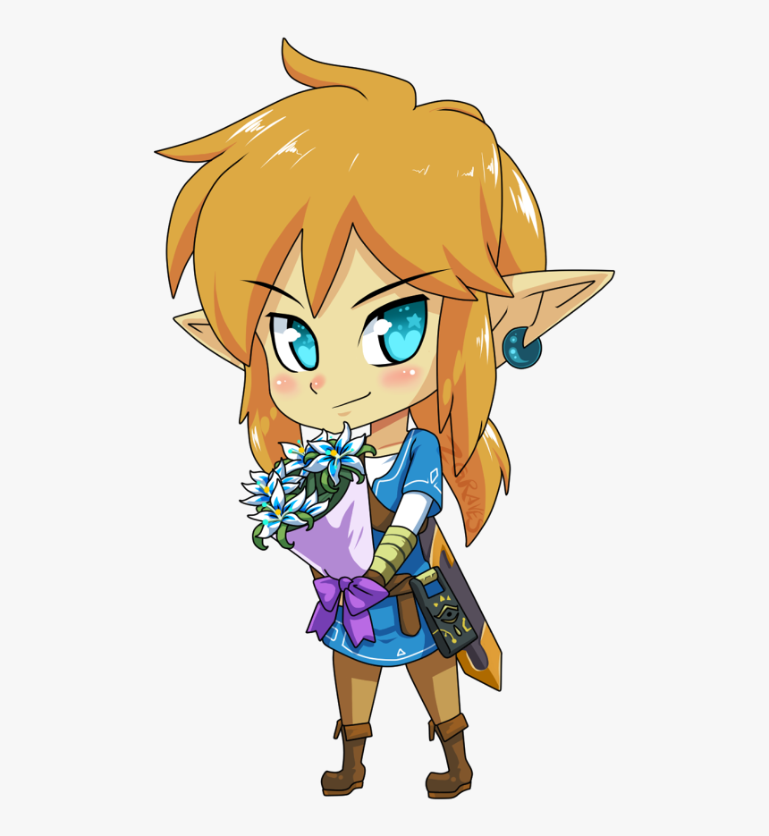 Breath Of The Wild Link - Cartoon, HD Png Download , Transparent Png ...
