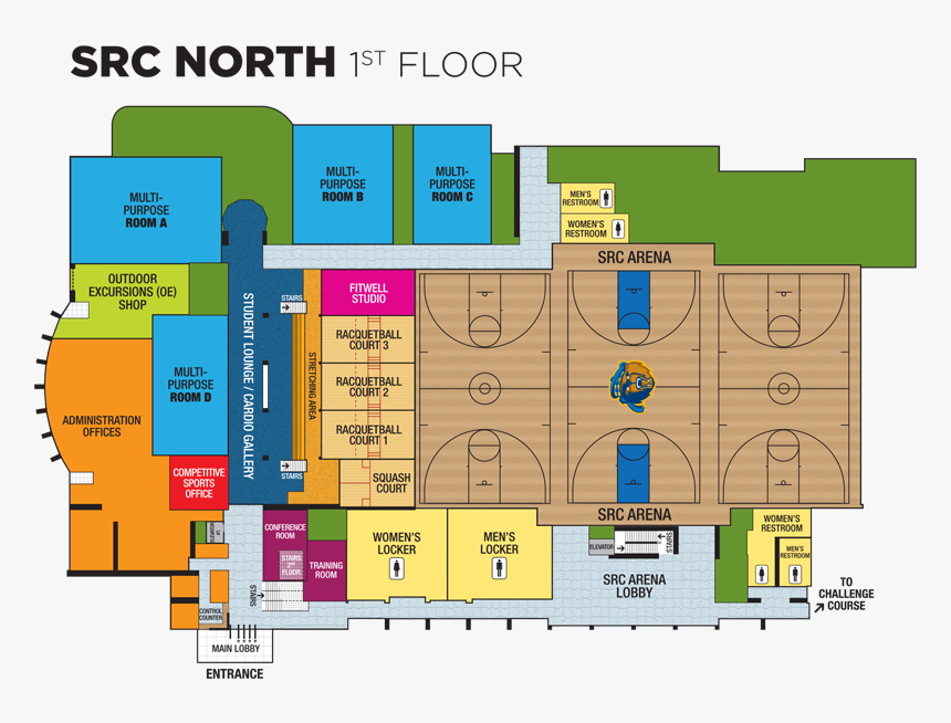 Title Of Image - Student Rec Center Map, HD Png Download , Transparent ...