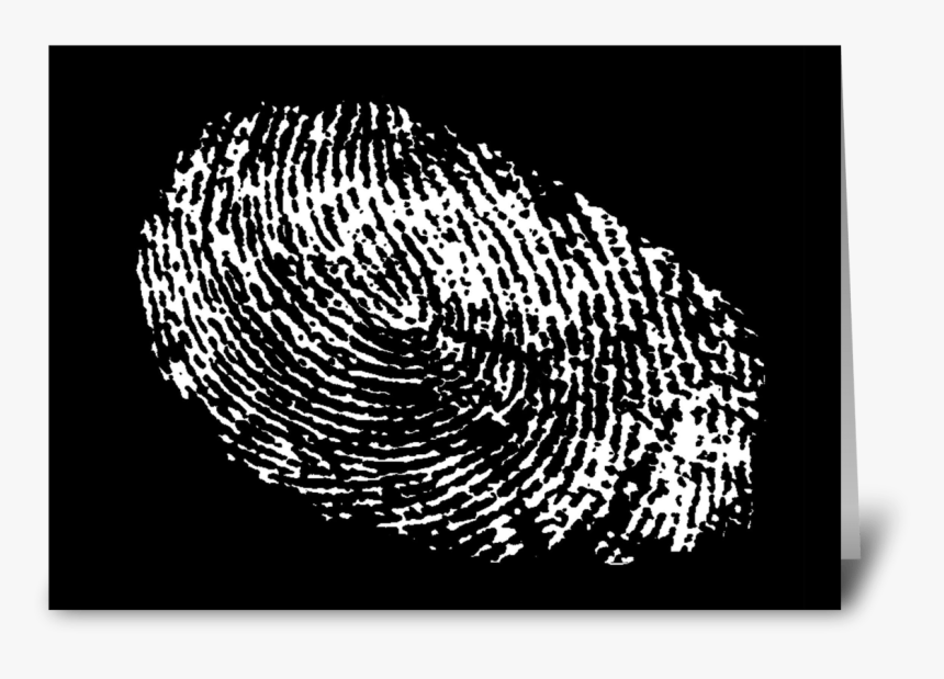 Fingerprint Birthday Card Greeting Card - Illustration, HD Png Download ...
