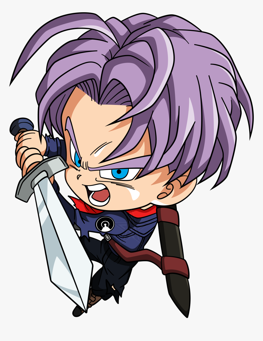 Chibi Future Trunks - Dragon Ball Chibi Png, Transparent Png ...