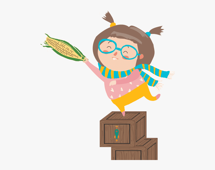 Iria Subida Sobre Las Cajas - Illustration, HD Png Download ...