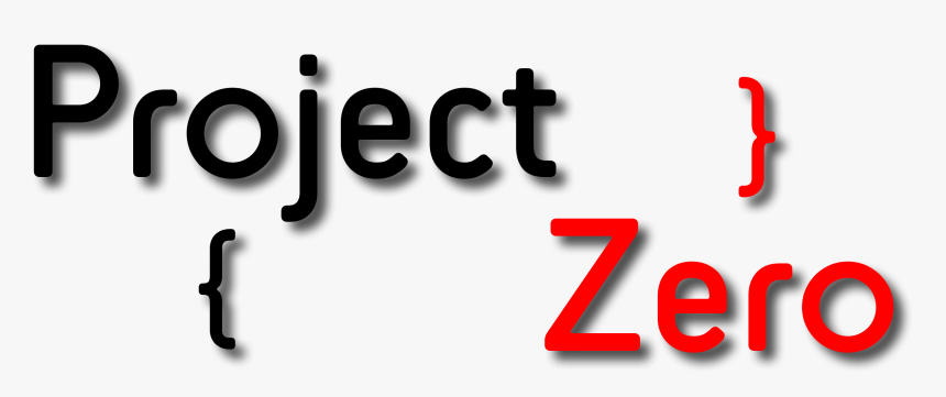 Zero - Project Work Word Design, HD Png Download , Transparent Png ...
