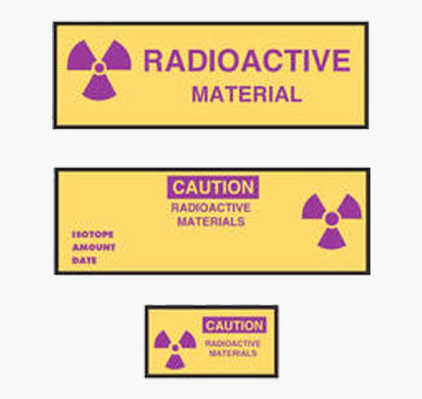 Tape, Caution, Radioactive Materials, 180 Ft/roll - Radiation Symbol ...