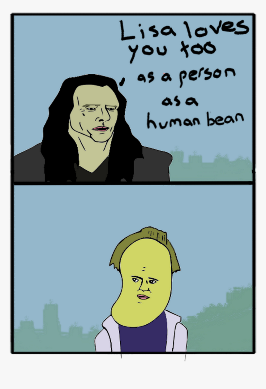 And So The Curse Of The Human Bean Spreads - Cartoon, HD Png Download ...